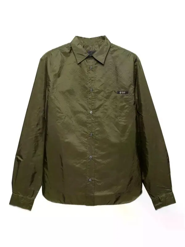 Prada Re-nylon Patch Pocket Shirt - Green