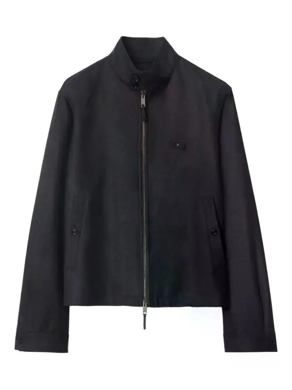 Burberry Zip-up Wool Shirt Jacket