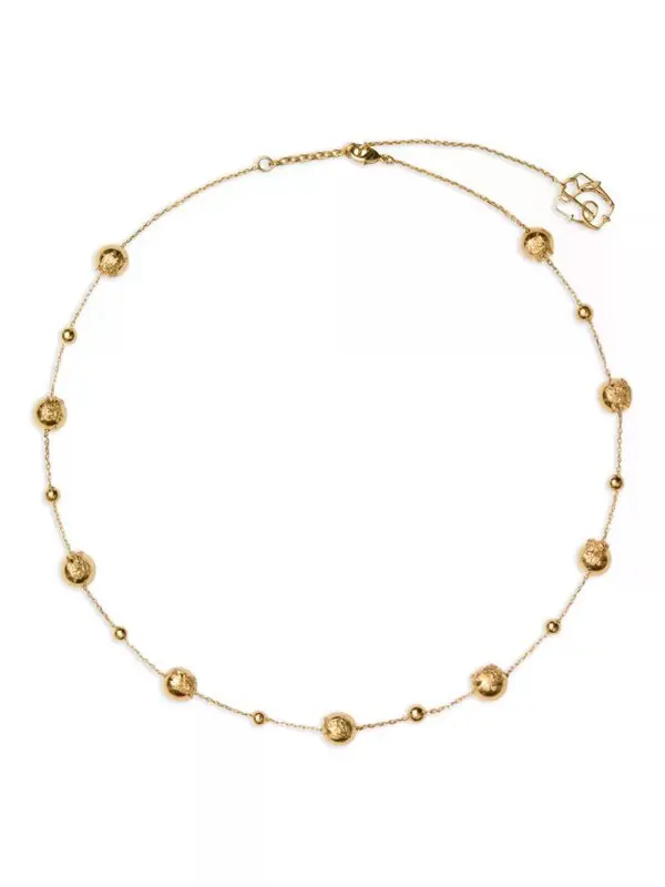 Burberry Sphere Equestrian Knight Necklace - Gold