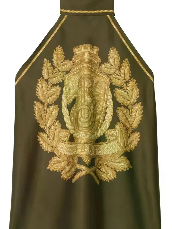 Burberry Logo Crest Silk Scarf
