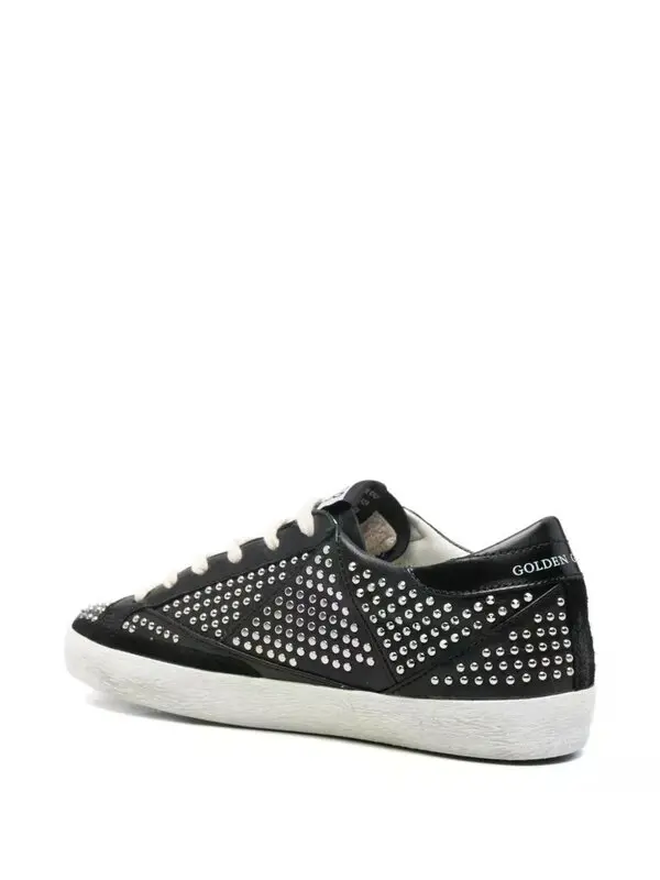 GOLDEN GOOSE Super-star Studded Sneakers - Black