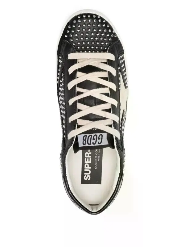 GOLDEN GOOSE Super-star Studded Sneakers - Black