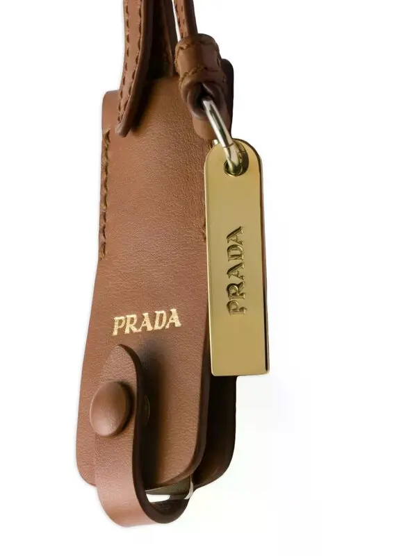 Prada Mirror-case Keychain - Brown