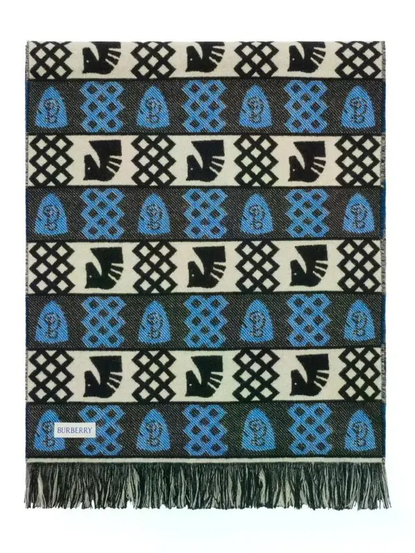 Burberry Patterned-jacquard Scarf