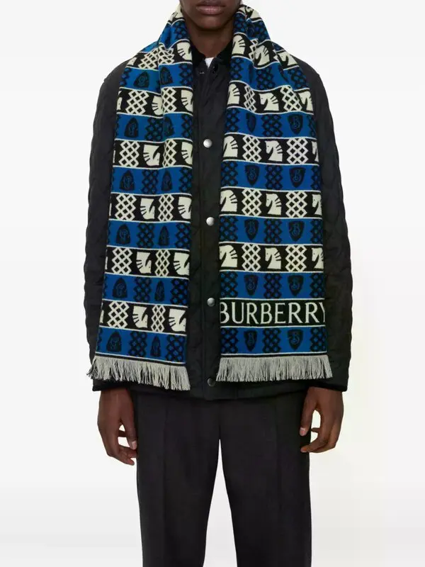 Burberry Patterned-jacquard Scarf