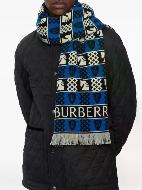 Burberry Patterned-jacquard Scarf