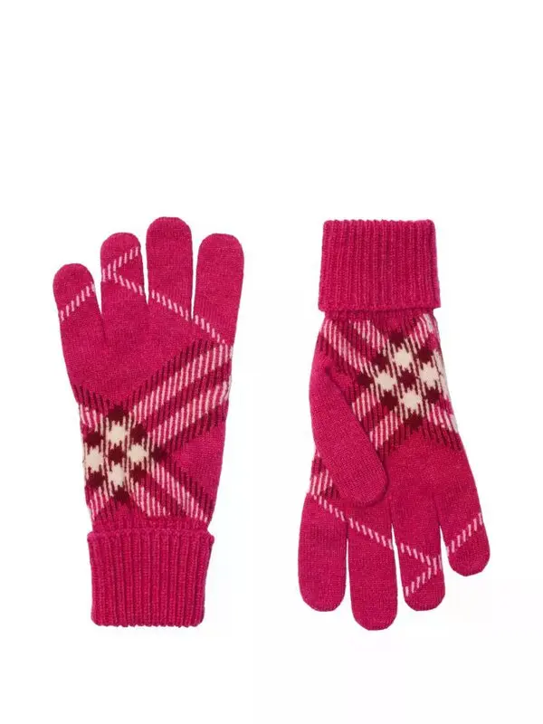 Burberry Checked Gloves