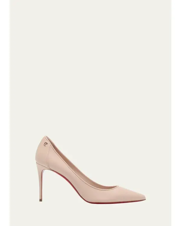 CHRISTIAN LOUBOUTIN 85mm Sporty Kate Napa Pumps - Leche