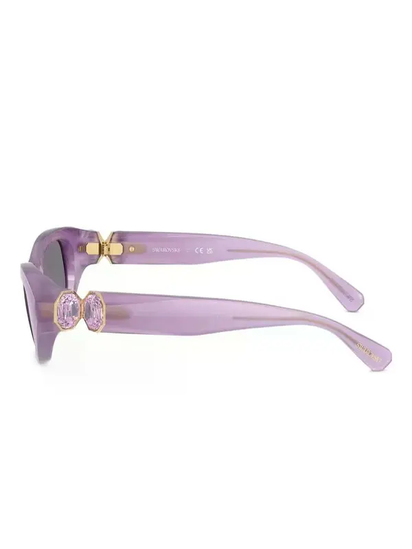 SWAROVSKI Crystal-embellished Oval Sunglasses