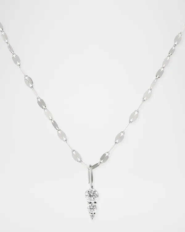 Lana Jewelry 14k Diamond Spike Pendant Necklace - White