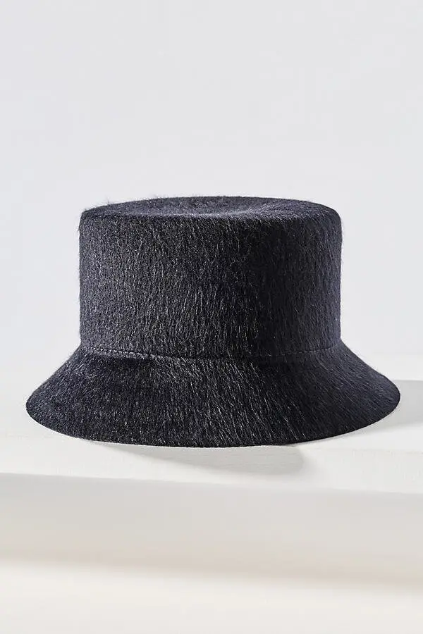 WYETH Wool Bucket Hat - Black