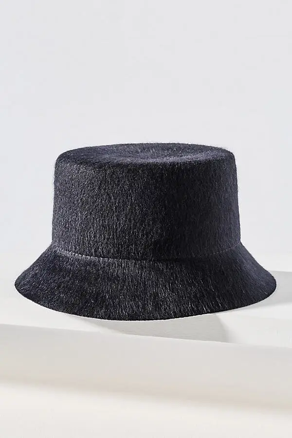 WYETH Wool Bucket Hat - Black