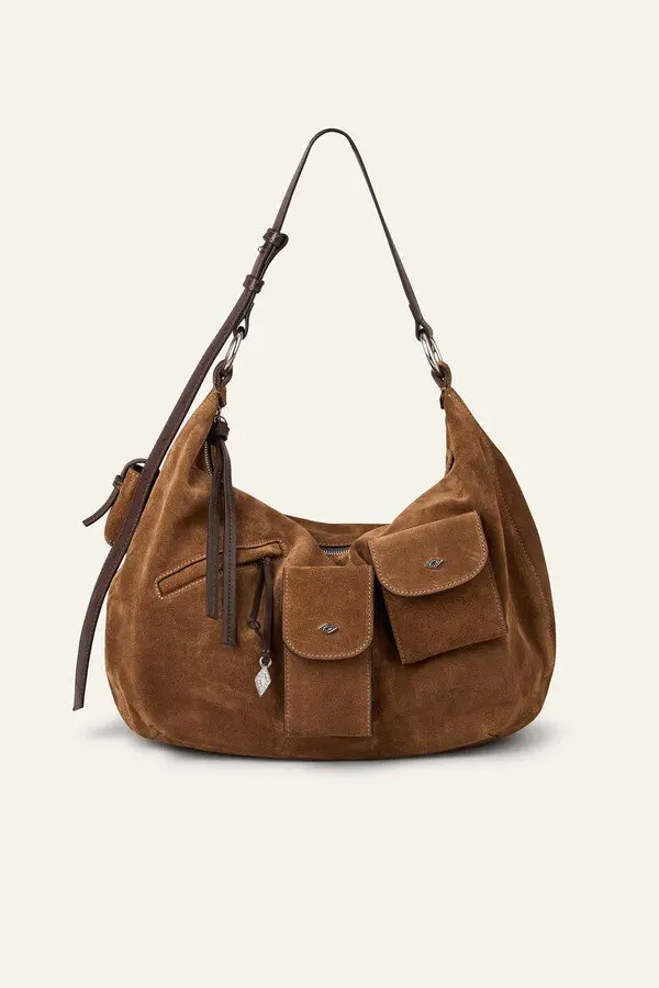 Ba&sh Arya Multi-pocket Leather Bag