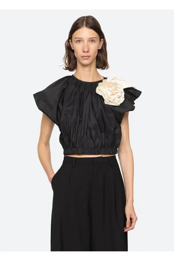 Sea Laurie Flutter Sleeve Top