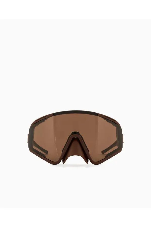 EA7 Asymmetrical Sports Sunglasses - Brown