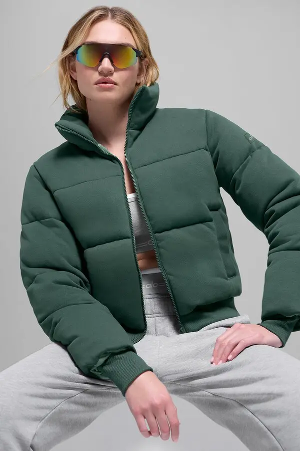 Alo Yoga Sweatshirt Puffer - Clover Green