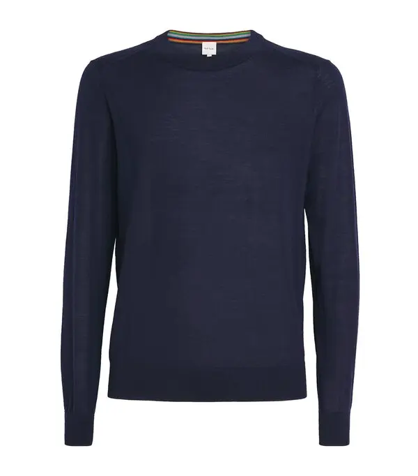 Paul Smith Merino Wool Crew Neck Sweater - Navy