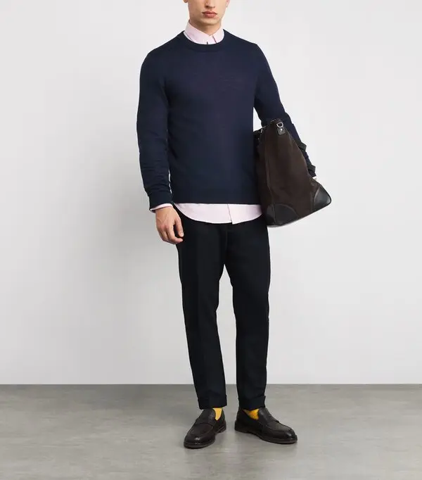 Paul Smith Merino Wool Crew Neck Sweater - Navy