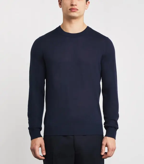 Paul Smith Merino Wool Crew Neck Sweater - Navy
