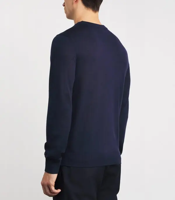 Paul Smith Merino Wool Crew Neck Sweater - Navy