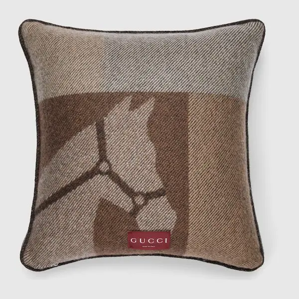 Gucci Wool Jacquard Cushion