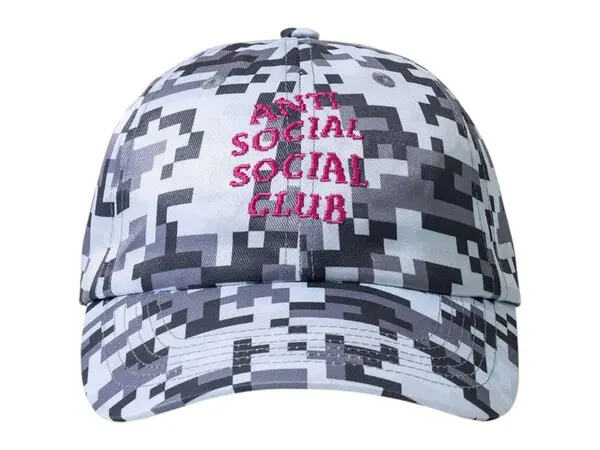 ANTI SOCIAL SOCIAL CLUB X Minecraft Pixel Camo 6p Cap - Grey