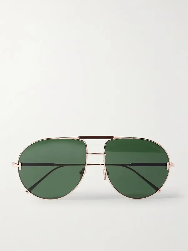 TOM FORD Lou Aviator-style Sunglasses - Gold