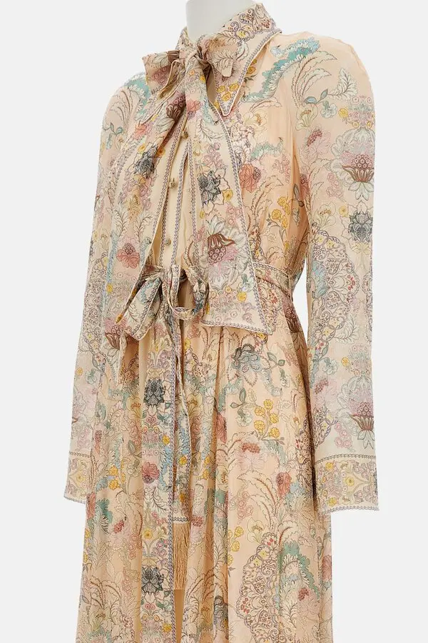 Zimmermann Shirt Dress With Bow