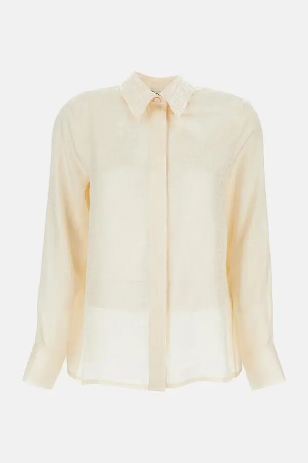 Fendi Ff Crepe Satin Shirt