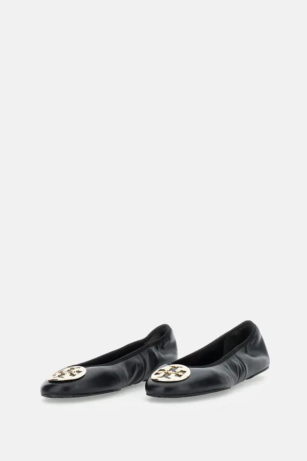 Tory Burch Reva Travel Ballet Flats - Black