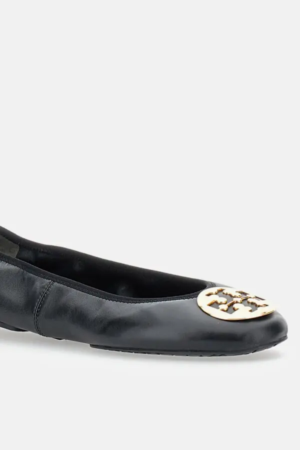 Tory Burch Reva Travel Ballet Flats - Black