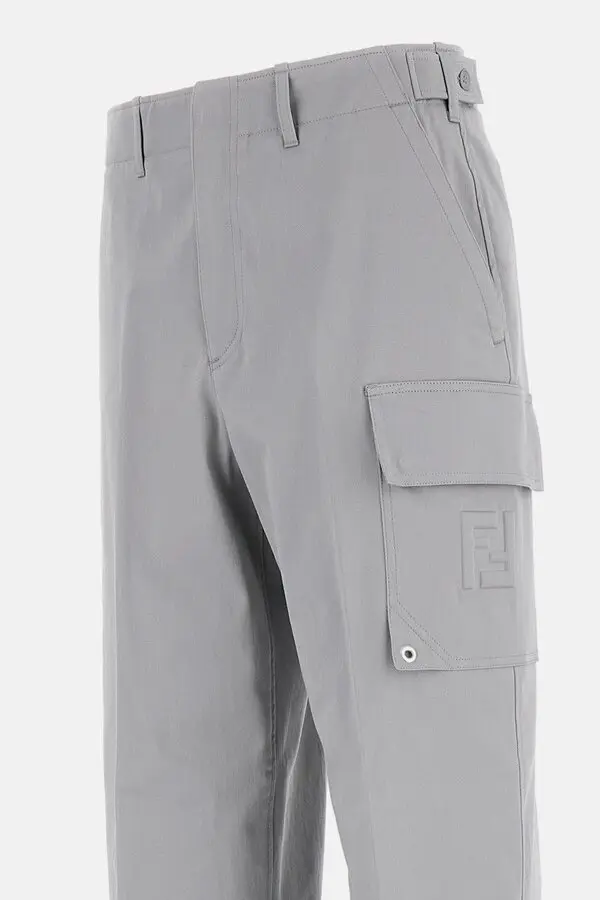 Fendi Gabardine Trousers - Grey