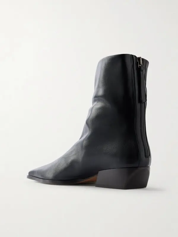 EMME PARSONS Minori Leather Ankle Boots - Black