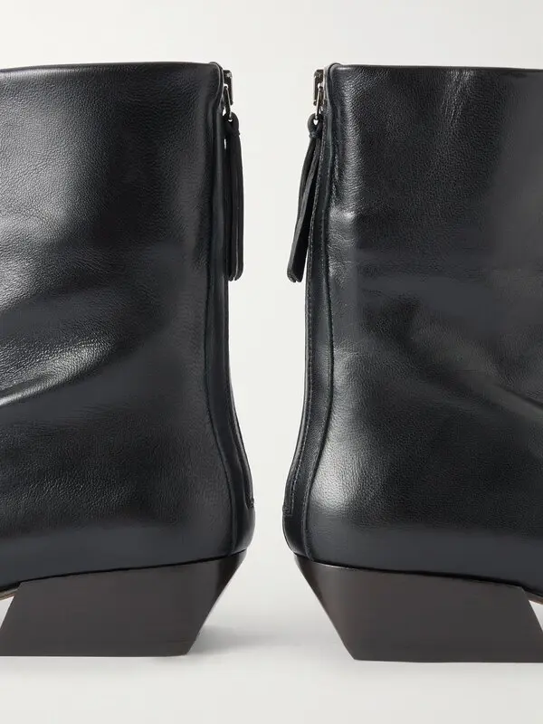 EMME PARSONS Minori Leather Ankle Boots - Black