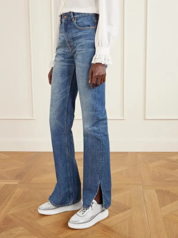 Chloé Nama Metallic Leather-trimmed Mesh Sneakers