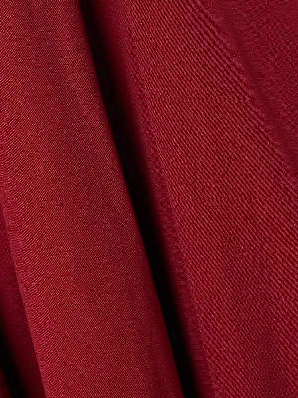 Staud Joy Cotton-blend Faille Maxi Dress - Red