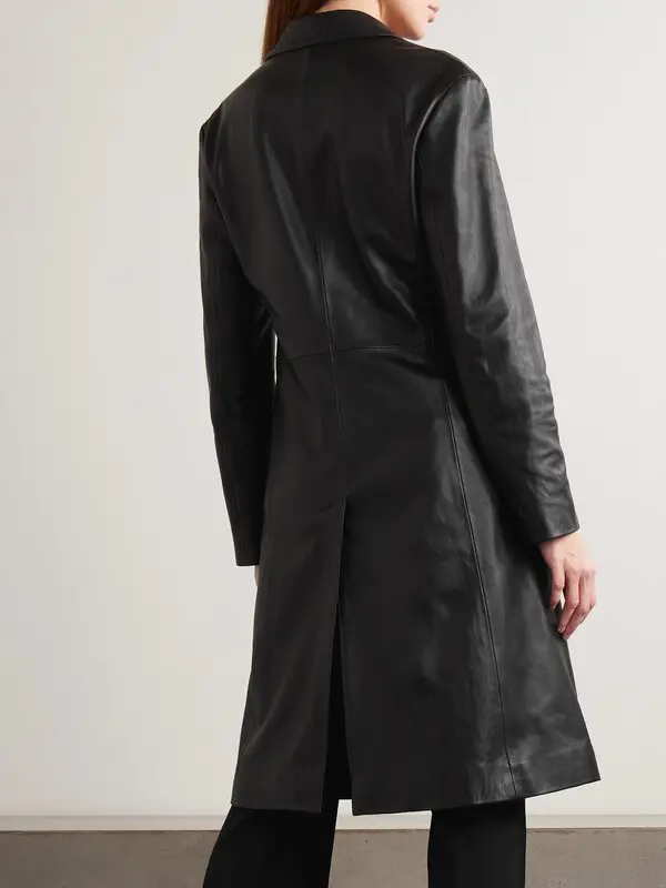 Balenciaga Paneled Leather Coat