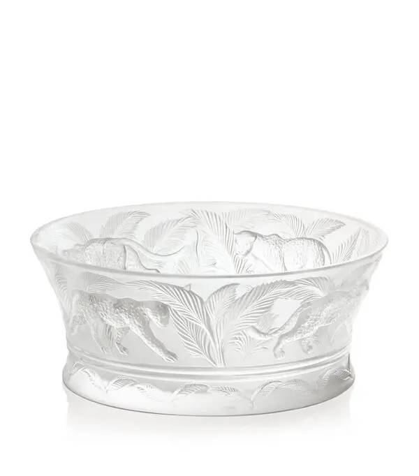 Lalique Crystal Jungle Bowl - Clear