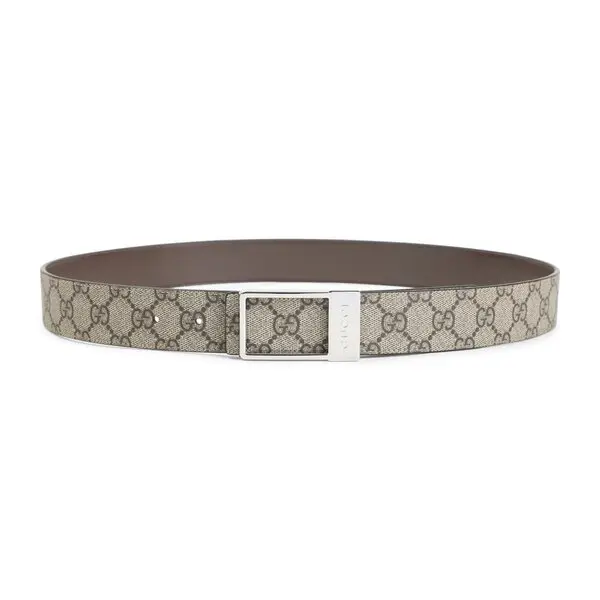 Gucci Belt With Gg Logo - Beige