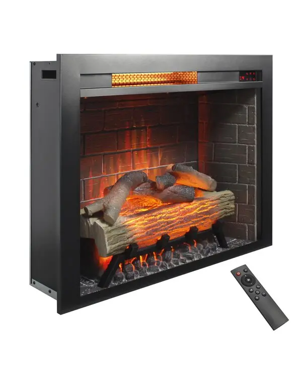 FLYNAMA 28 Inch Infrared Electric Fireplace Insert
