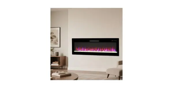 FLYNAMA Smart 50" Wifi-enabled Electric Fireplace Heater - No Color