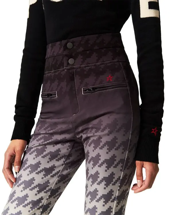 Perfect Moment Aurora Ski Pants - Degreade Bw Houndstooth