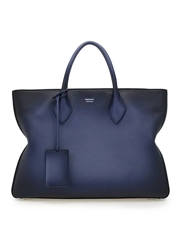 FERRAGAMO Star Deconstructed Tote Bag - Graphite