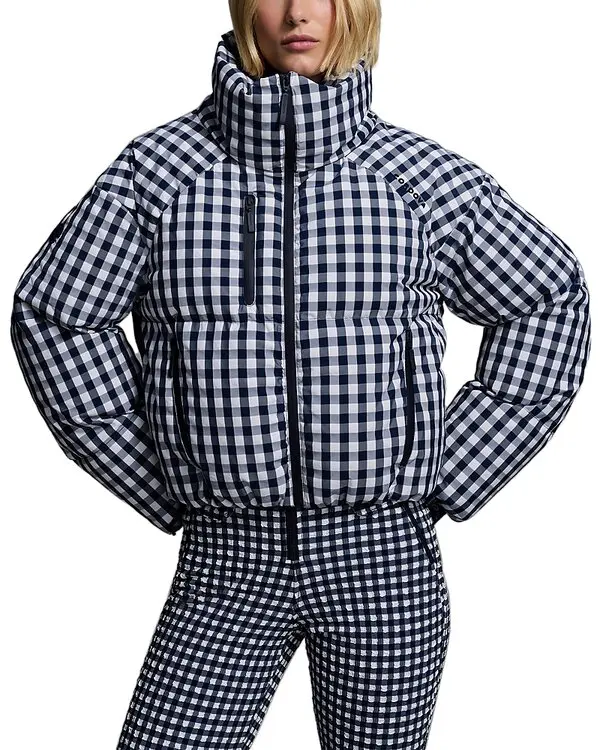 Cordova Cortina Down Ski Jacket - Indigo Gingham
