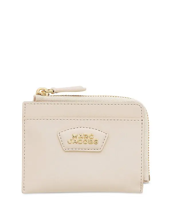 Marc Jacobs The Everyday Leather Top Zip Wallet - Cloud White