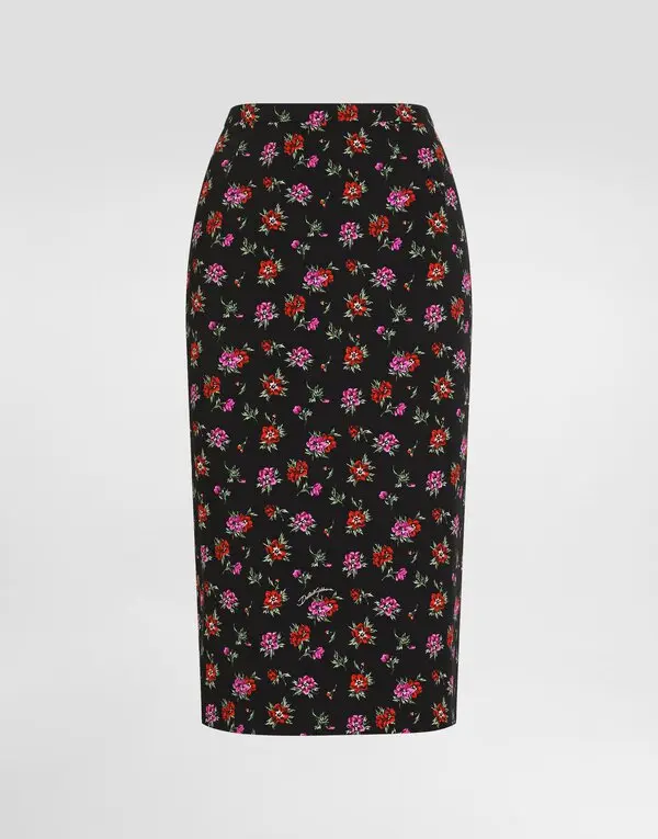 Dolce & Gabbana Floral-print Straight Skirt - Multicolor