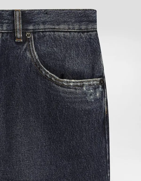 Dolce & Gabbana Cotton Denim Trousers - Multicolor