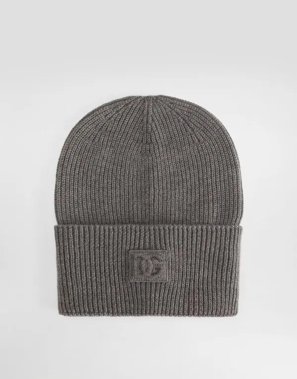 Dolce & Gabbana Knitted Wool Hat - Grey