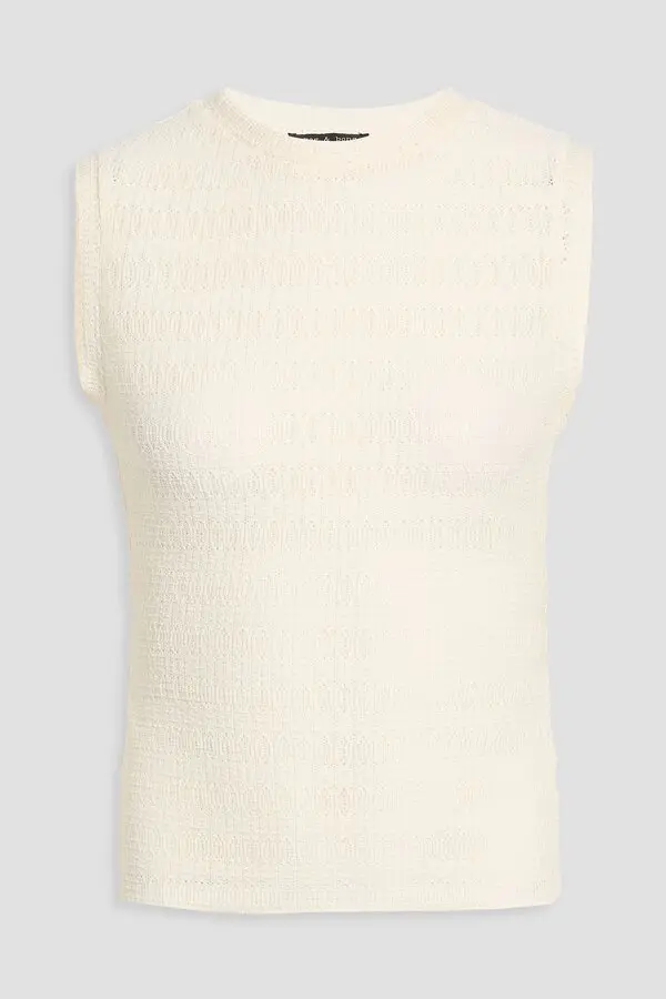 Rag & Bone Julia Pointelle-knit Top