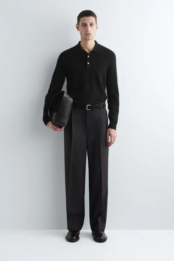 Cos Pleated Wool Trousers